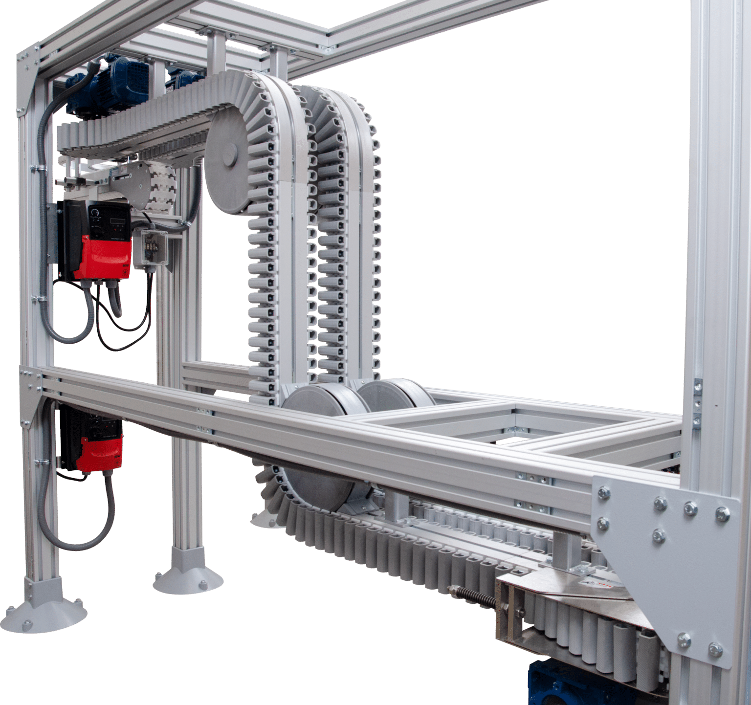 Gripper Elevator (Wedge) Conveyor Systems | QC Conveyors